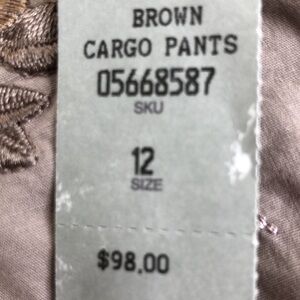 Cache | Pants & Jumpsuits | Cache Embroidered Brown Cargo Style Pants ...